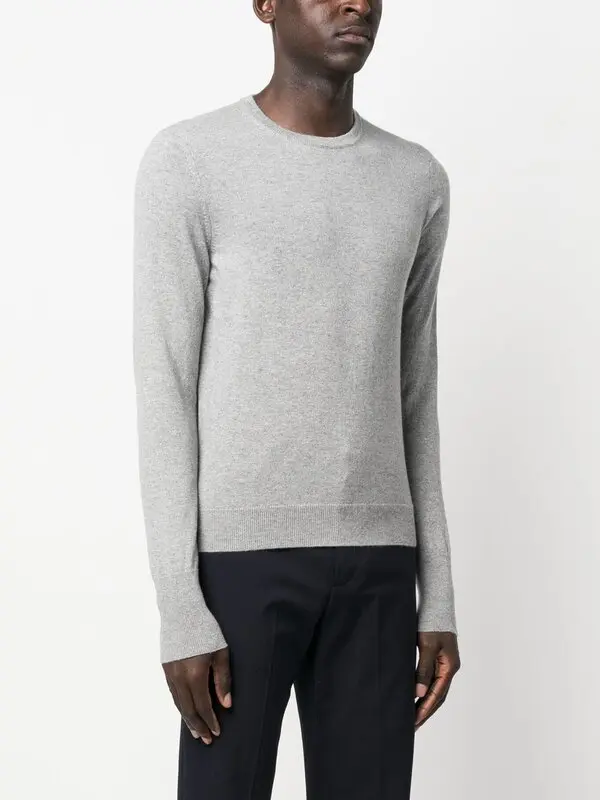 DRUMOHR Crew Neck Cashmere Jumper - Grey