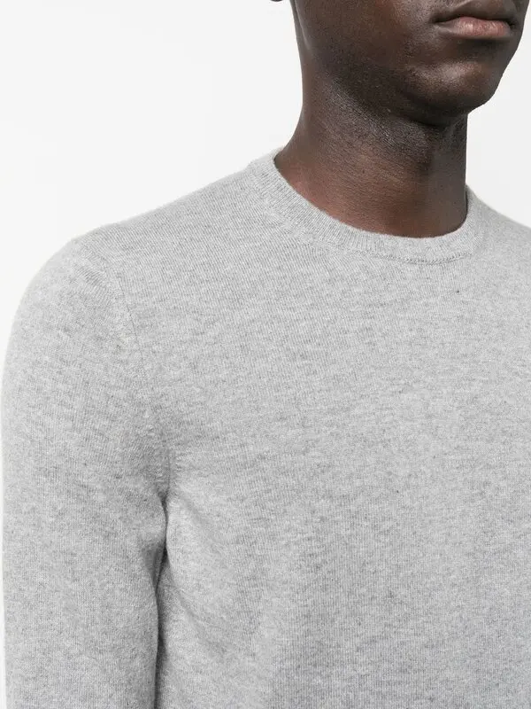 DRUMOHR Crew Neck Cashmere Jumper - Grey