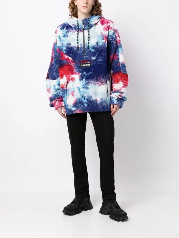 Versace Tie Dye-pattern Pullover Hoodie
