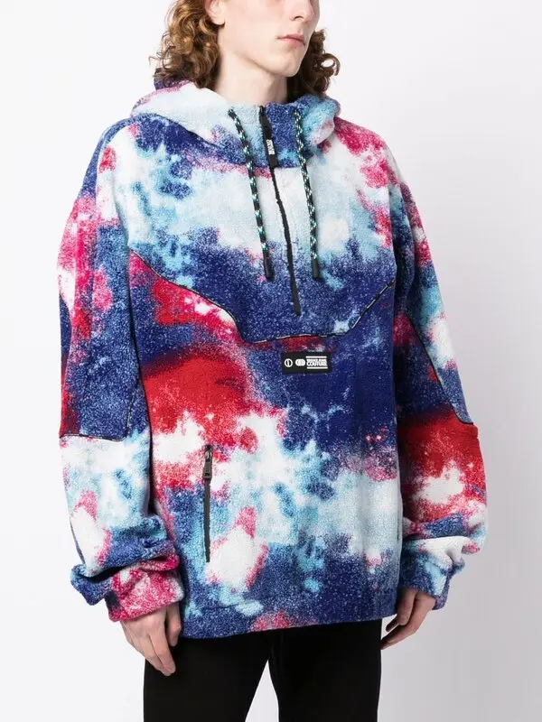Versace Tie Dye-pattern Pullover Hoodie