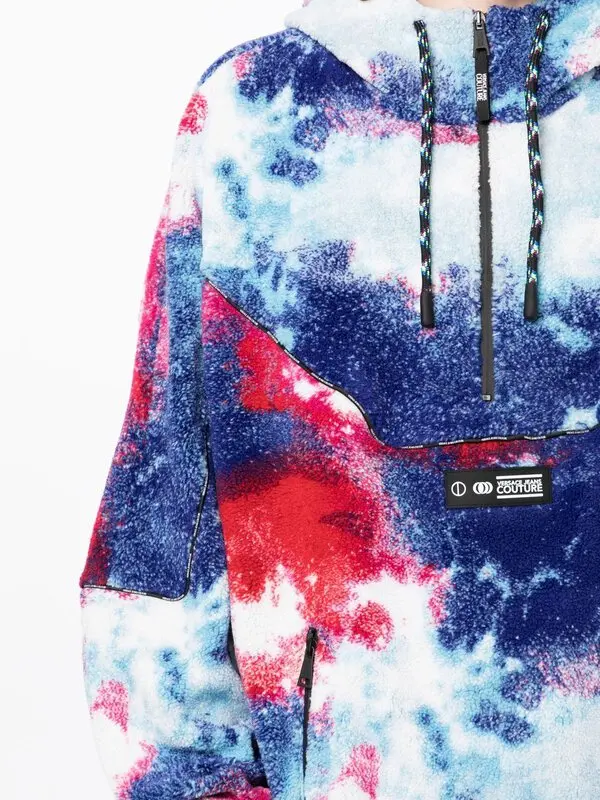 Versace Tie Dye-pattern Pullover Hoodie