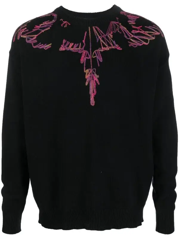 COUNTY OF MILAN Marcelo Burlon Wings Intarsia-knit Jumper