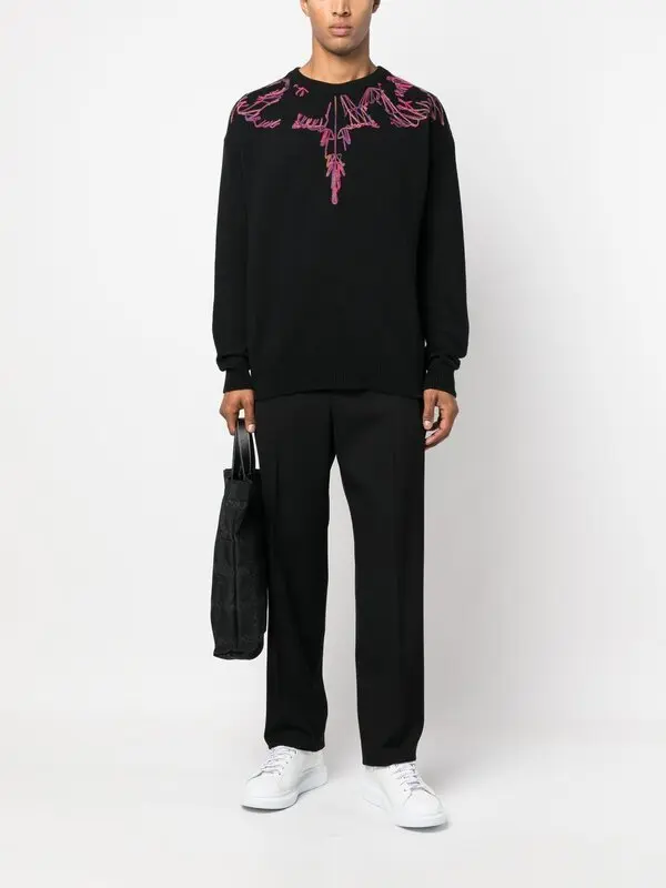 COUNTY OF MILAN Marcelo Burlon Wings Intarsia-knit Jumper