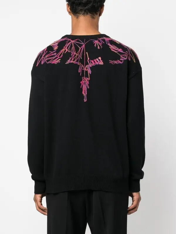 COUNTY OF MILAN Marcelo Burlon Wings Intarsia-knit Jumper