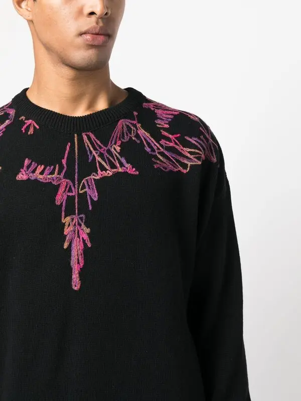 COUNTY OF MILAN Marcelo Burlon Wings Intarsia-knit Jumper