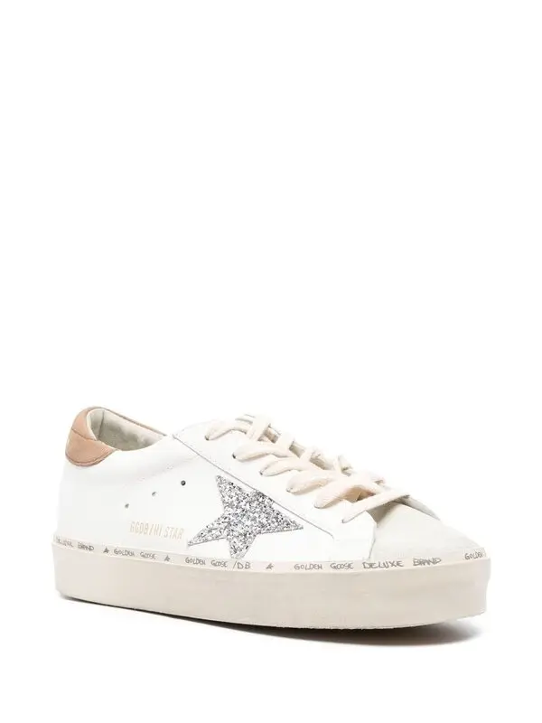 GOLDEN GOOSE Hi Star Lace-up Sneakers - White