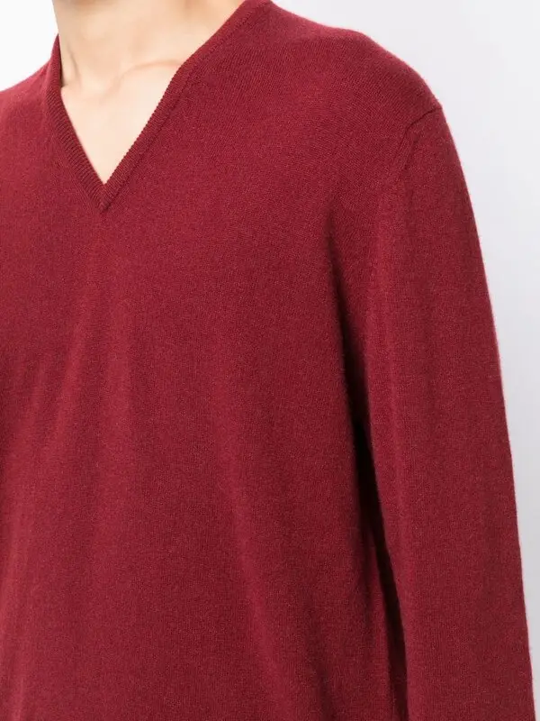 LEATHERSMITH OF LONDON V-neck Knit Jumper