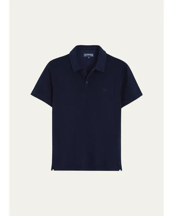 Vilebrequin Organic Terry Polo Shirt - Navy