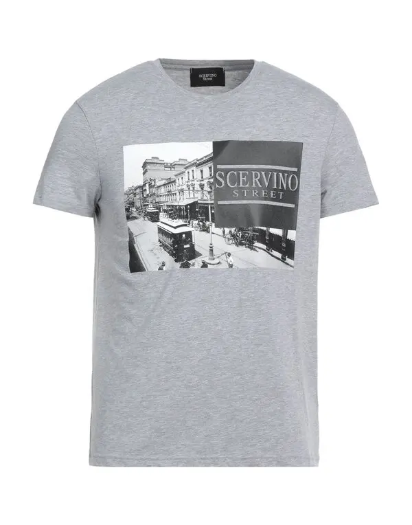 Ermanno Scervino T-shirt Size Cotton, Elastane - Light Grey