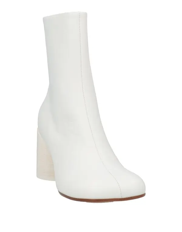 MAISON MARGIELA Soft Leather Ankle Boots - White