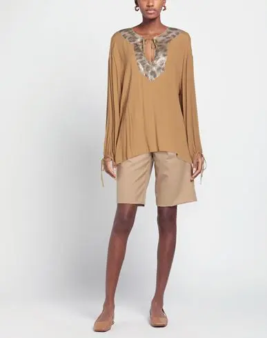 MASON'S Leopard-print Sequined Blouse - Beige