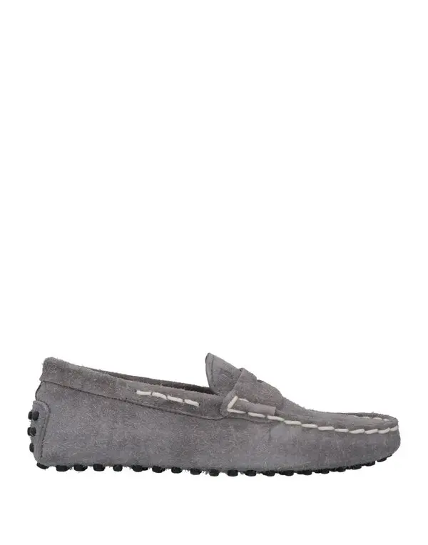TOD'S Leather Loafers - Grey