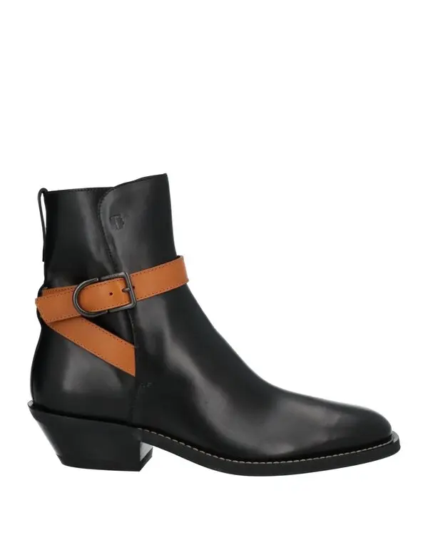 TOD'S Calfskin Ankle Boots - Black