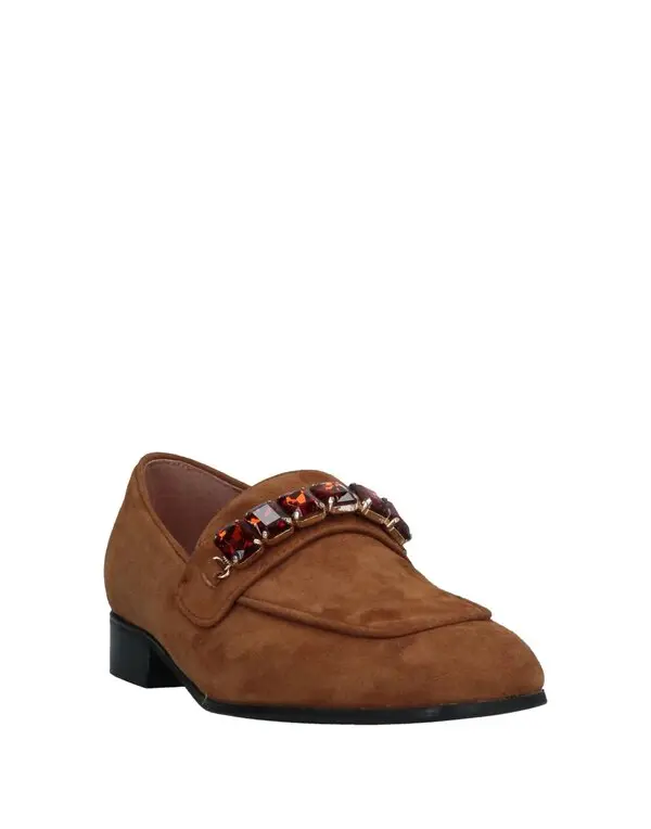 BALDININI Leather Loafers - Brown