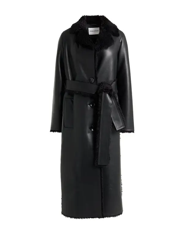 STAND STUDIO Coat In Polyester, Polyurethane, And Other Fibers