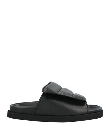 GIA BORGHINI Leather Sandals - Black