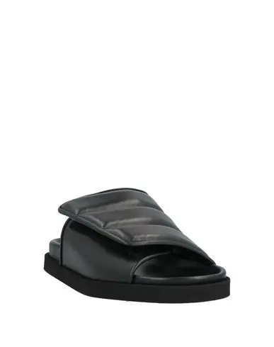 GIA BORGHINI Leather Sandals - Black