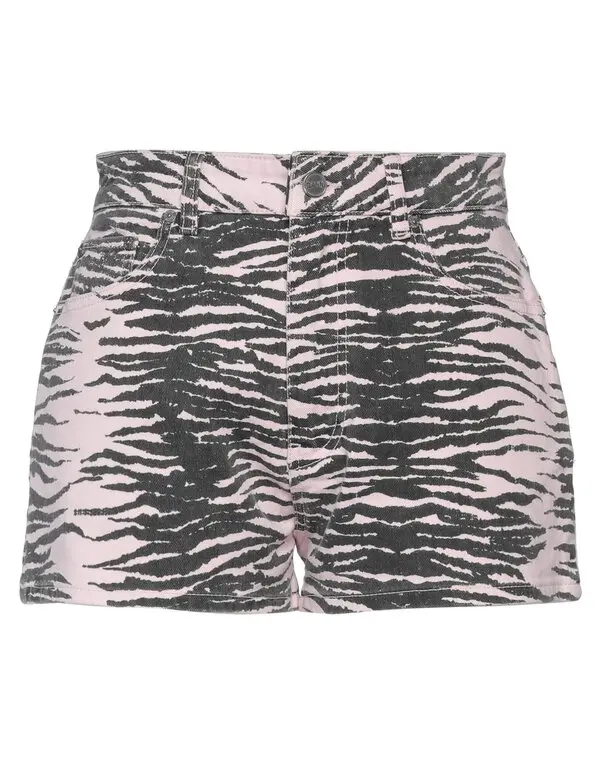 GANNI Denim Tiger-print Shorts