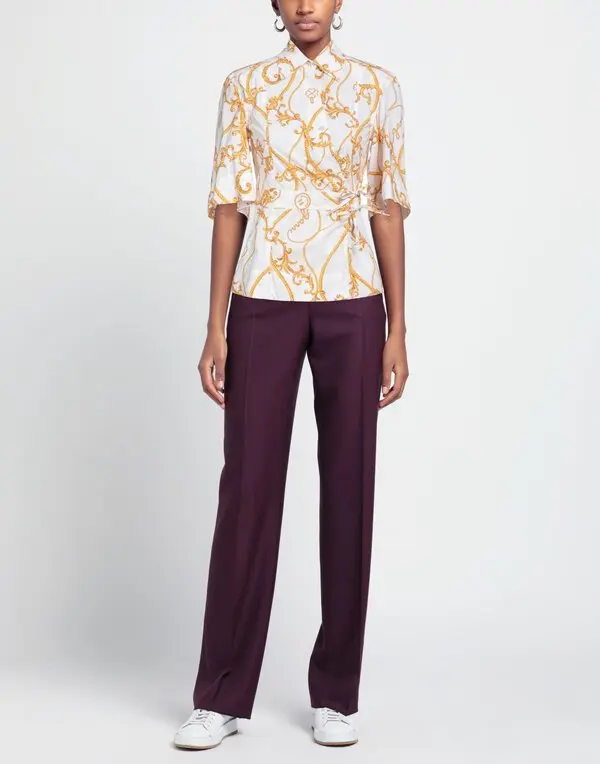 GANNI Cotton Shirt With Two-tone Print