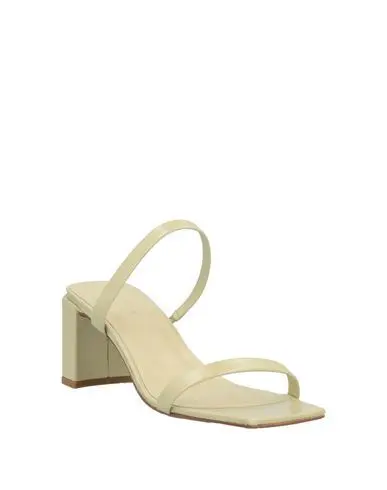 By Far Leather Sandals - Sage Green