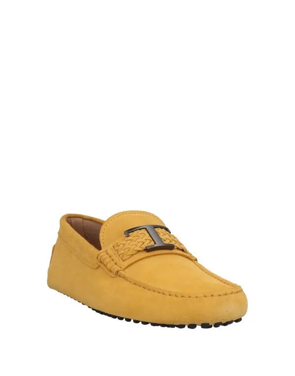 TOD'S Leather Loafers - Yellow
