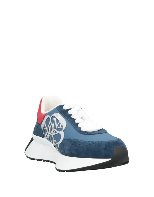 Alexander McQueen Midnight Soft Leather And Textile Fiber Sneakers