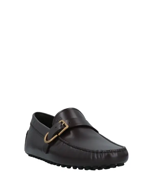 TOD'S Calfskin Loafers - Dark Brown