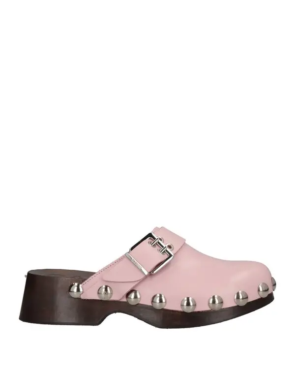GANNI Leather Clogs - Pink
