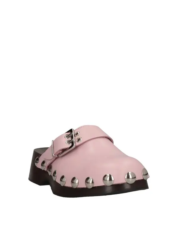 GANNI Leather Clogs - Pink