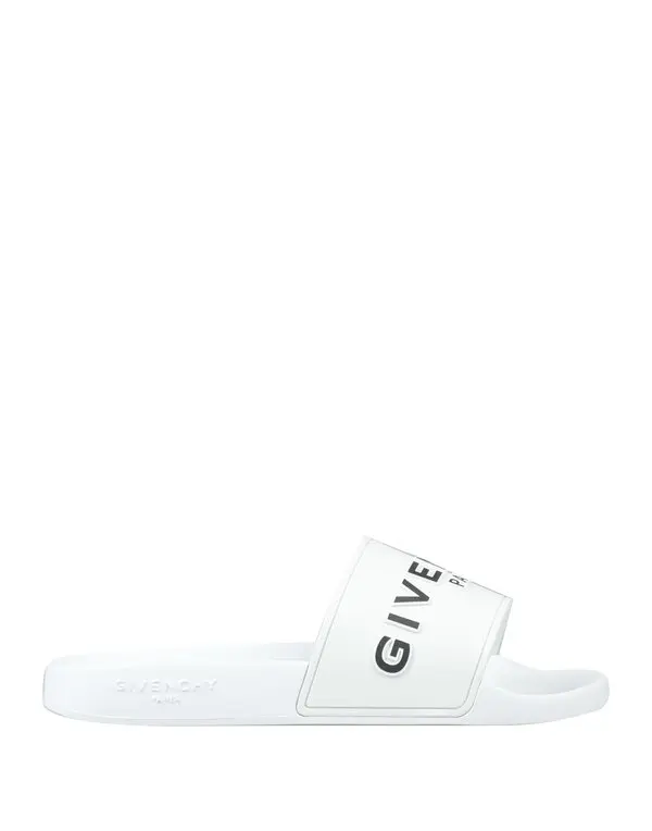 Givenchy Rubber Slides - White