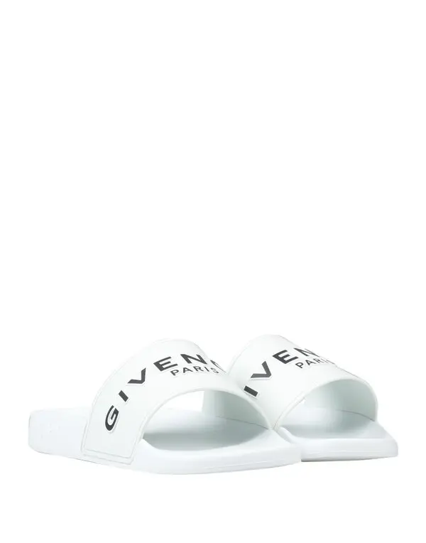 Givenchy Rubber Slides - White