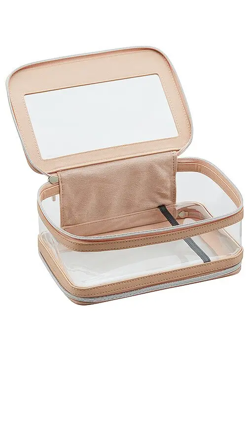 ETOILE COLLECTIVE Clear Makeup Travel Case - Blush