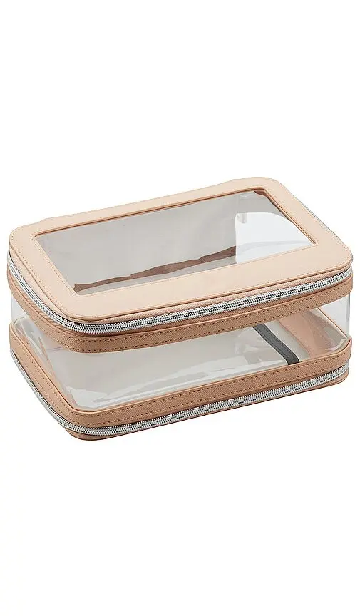 ETOILE COLLECTIVE Clear Makeup Travel Case - Blush