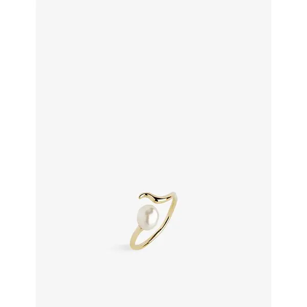 MARIA BLACK Moonshine Pearl Ring - Gold Hp