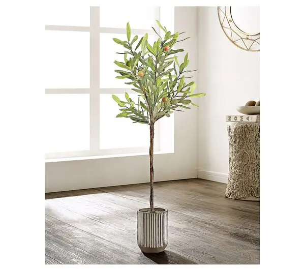 SAFAVIEH Faux-olive Potted Tree