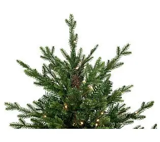 NORTHLIGHT 4' Pre-lit Potted Russian Pine Chris Tmas Tree