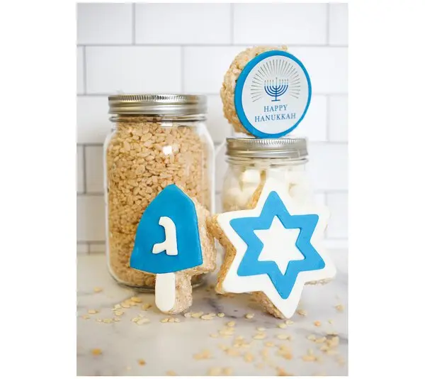 CREATIVE CRISPIES CO. Creative Crispies 6-piece Assorted Hanukkah Tre Ats - One-color