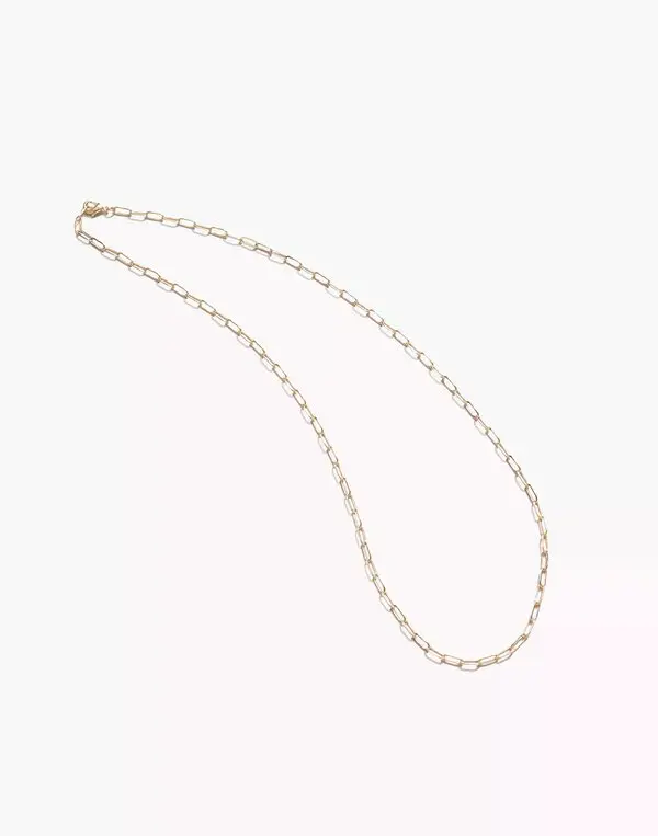 Madewell Maslo Jewelry Drawn Cable Chain Necklace - Gold