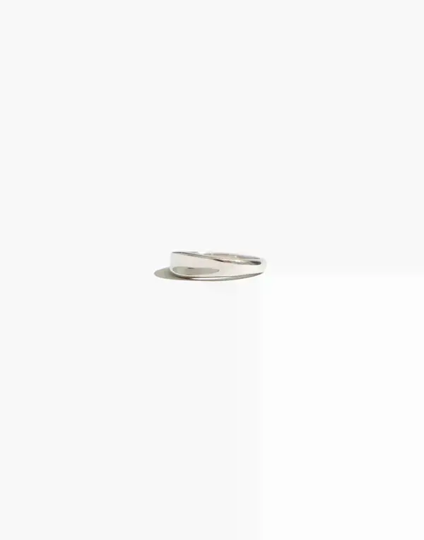 Madewell Maslo Jewelry Crescent Sterling Ring - Silver