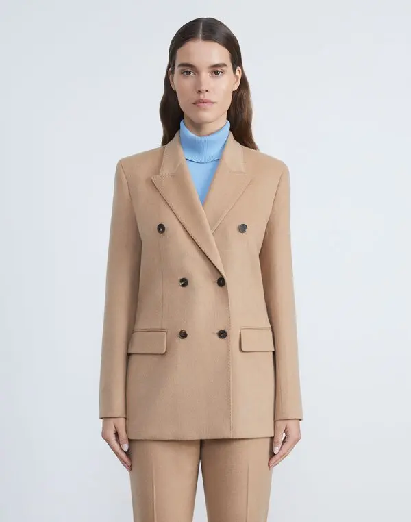 Lafayette 148 New York Double-breasted Hair Blazer