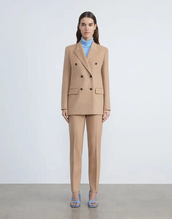 Lafayette 148 New York Double-breasted Hair Blazer