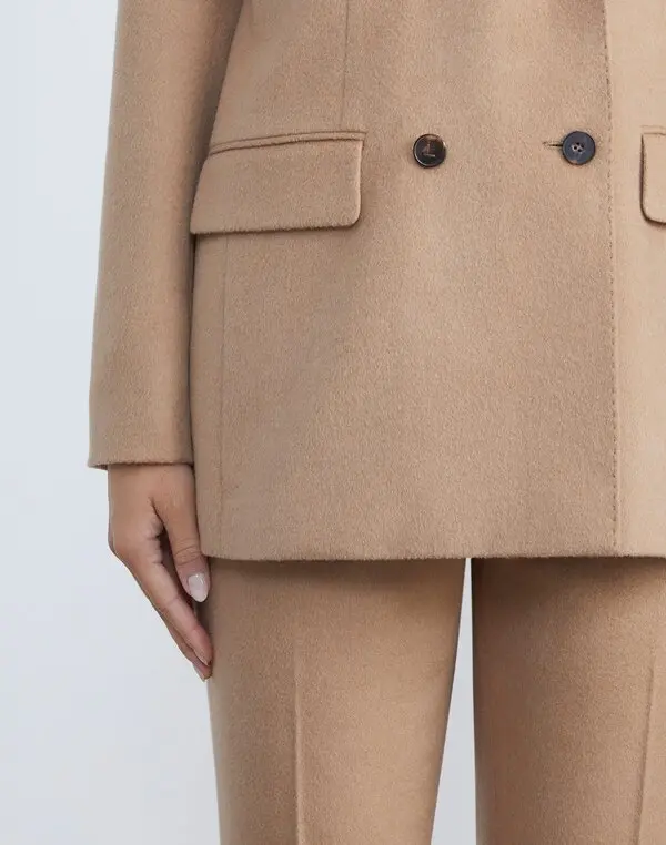 Lafayette 148 New York Double-breasted Hair Blazer
