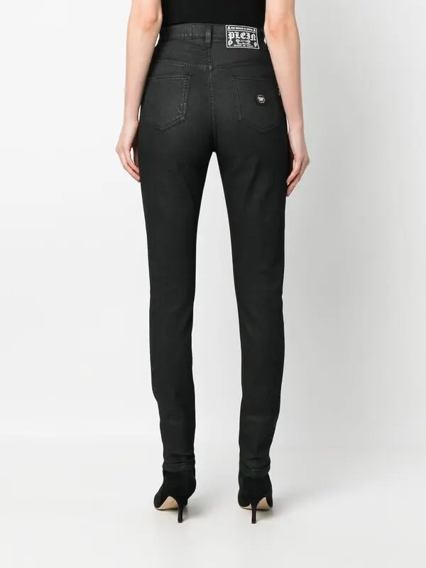 Philipp Plein High-waisted Denim Leggings