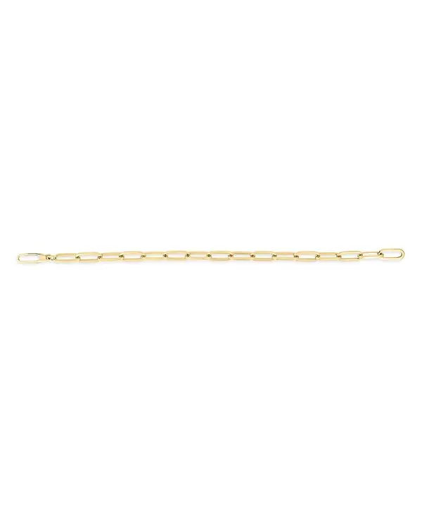 Roberto Coin 18k Yellow Paperclip Link Chain Bracelet - Gold