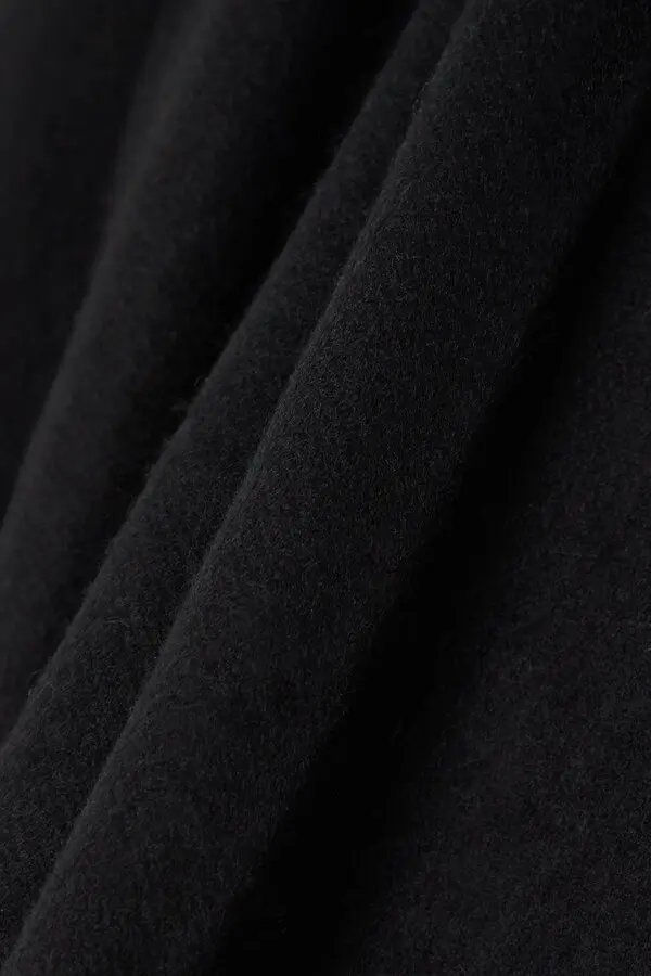 Johnstons Of Elgin Fringed Leather-trimmed Cashmere Scarf