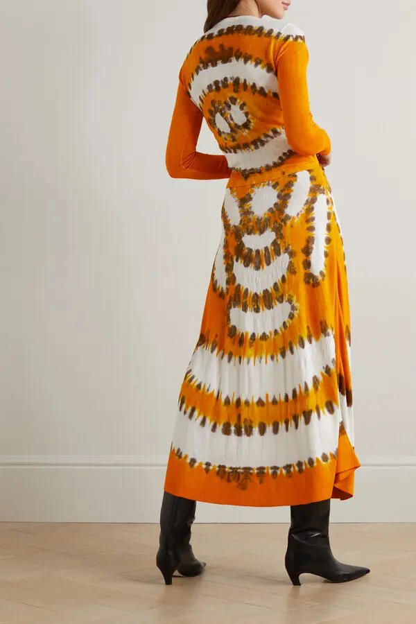Altuzarra Rilia Tie-dyed Knitted Midi Dress
