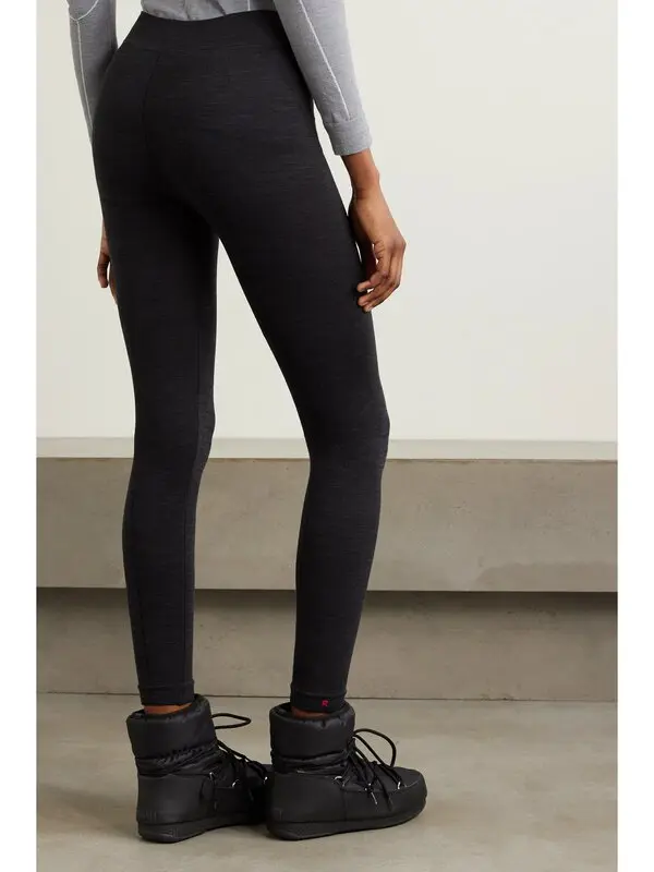 Falke Technical Stretch Wool-blend Leggings - Black