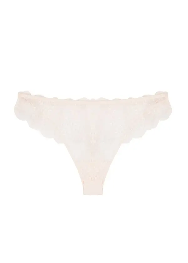 Simone Perele Reve Lace Thong - Light Pink