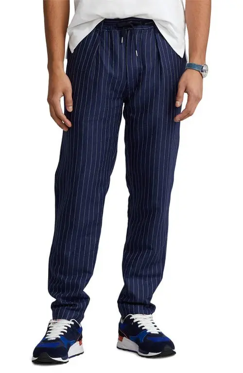 Polo Ralph Lauren Tailored Linen Blend Pinstriped Trousers