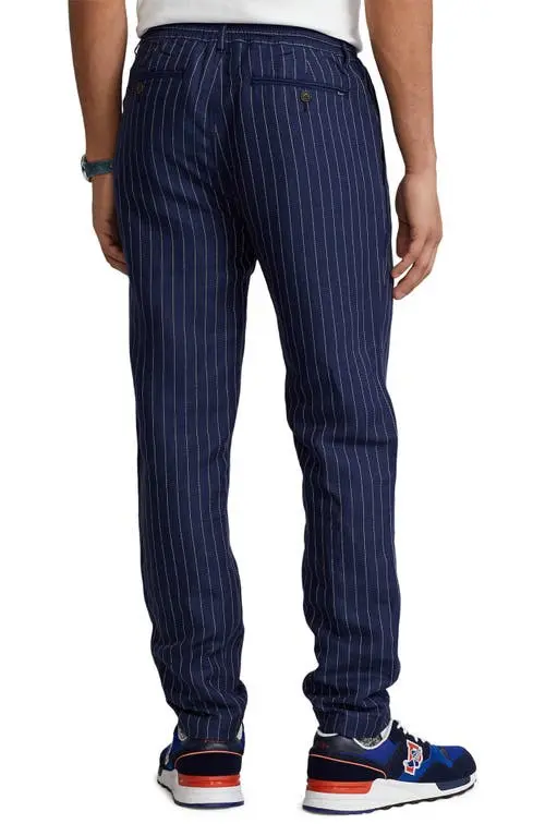 Polo Ralph Lauren Tailored Linen Blend Pinstriped Trousers